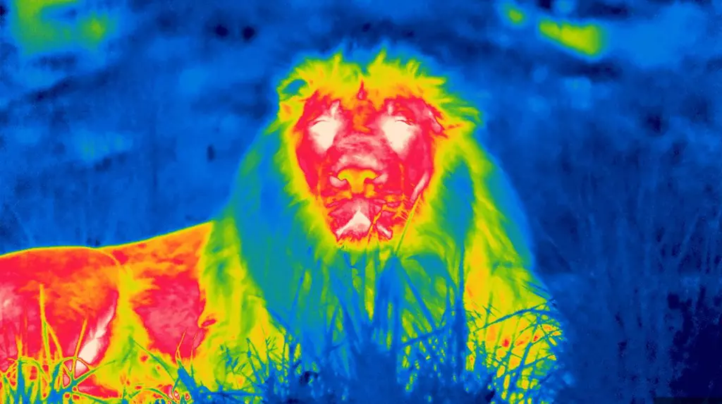 Thermal images of animals taken overnight | London Zoo